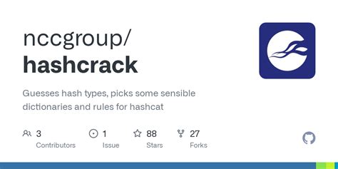 Github Nccgroup Hashcrack Guesses Hash Types Picks Some Sensible Dictionaries And Rules For