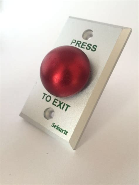 Red Aluminum Body Exit Button Sek 900 Mushroom Red Spdt 3 Pins Push Button At Rs 585 Piece