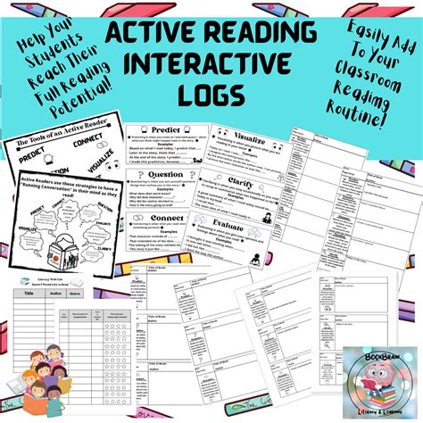 Active Reading Log Using Six Reading Strategies To Create Better