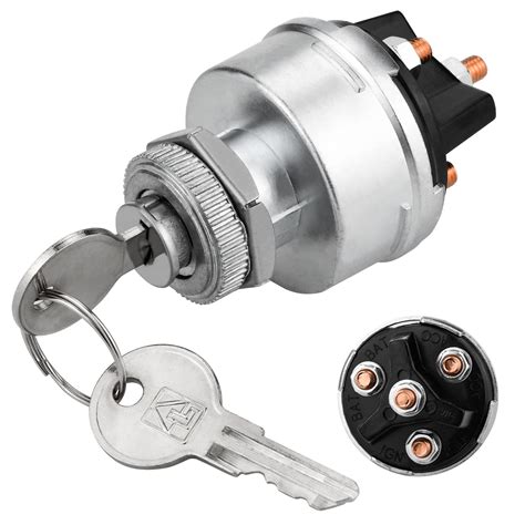 Ignition Switch With Key 4 Position Universal Key Ignition Switch