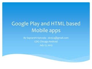 Play Html Apps PPT