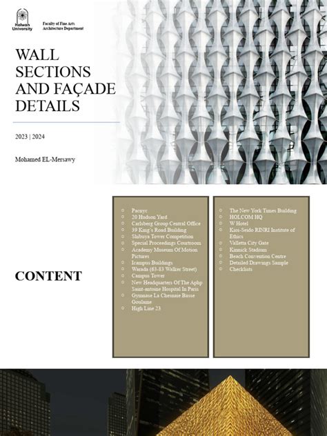 Wall Sections And Façade Details Pdf