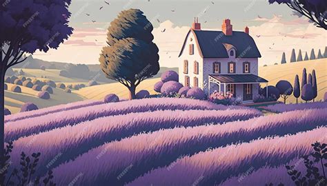 Premium Photo Purple Grass Field
