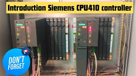 Introduction Siemens Cpu410 Controller Processes Instrumentation