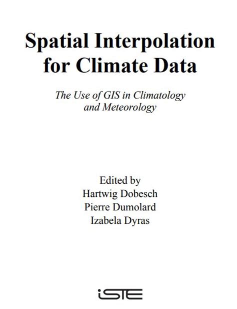الجغرافيا دراسات و أبحاث جغرافية Spatial Interpolation For Climate