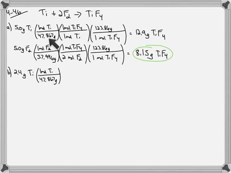 SOLVED For The Reaction Shown Calculate The Theoretical Yield Of The