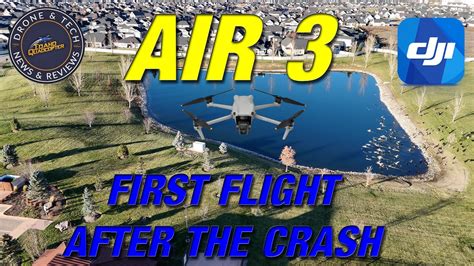 DJI Air 3 First Flight After The Crash Waypoint Flight At Heroes