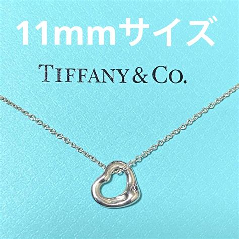 新品 Tiffanyティファニー オープンハートネックレス 11mm