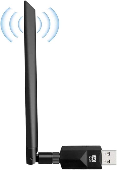 Jp： Bihuo Usb Wifiアダプター デスクトップラップトップpcサポート用の高ゲインアンテナ付き1200