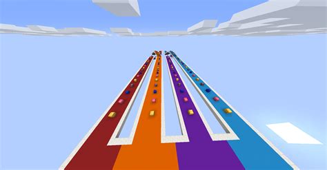 Lucky Block Race 4 Player Minecraft Map