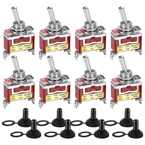 8pcs Momentary Toggle Switch Waterproof Toggle Switch 12v