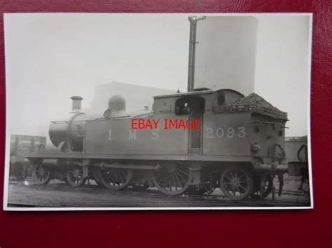 Photo Lms Class 2p Loco No 2093 At Toton Mpd 1952 £200 Picclick Uk