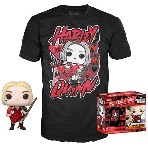 Set Figura POP Tee DC Comics Escuadron Suicida Harley Quinn