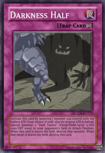 Darkness Half Cardcustom Yu Gi Oh Custom Think Tank Wiki Fandom