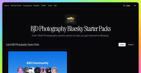 Bjd Photography Bluesky Starter Packs 1 Lists • Feb 2025