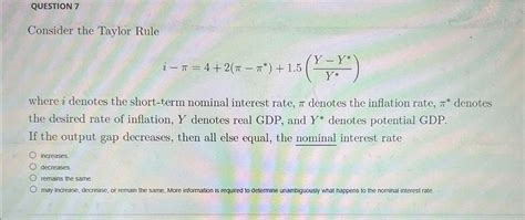 Solved Question 7consider The Taylor