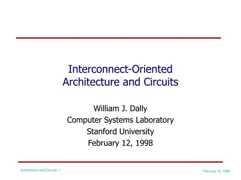 Ppt Interconnect Oriented Architecture And Circuits Powerpoint Presentation Id6390689
