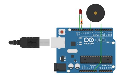 Circuit Design Circuito Led E Buzzer Tinkercad