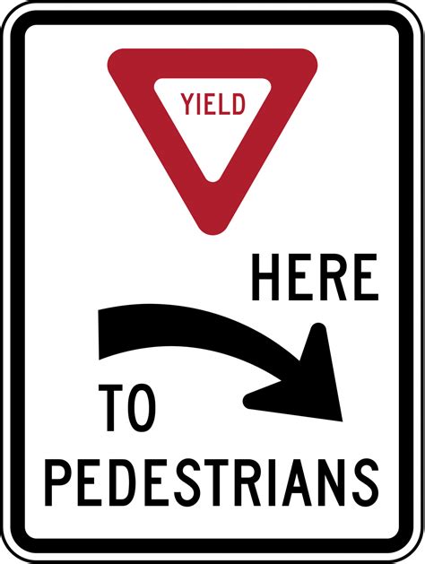 R9 6 Bicyclists Yield To Pedestrians Signs And Safety Devices