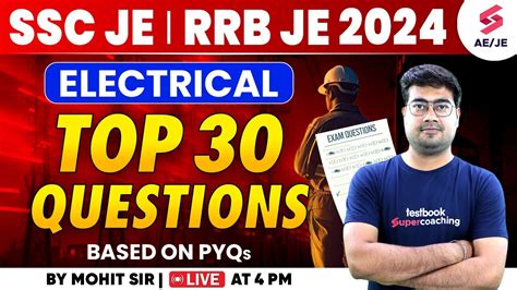 Ssc Je Rrb Je 2024 Electrical Top 30 Questions Rrb Je 2024