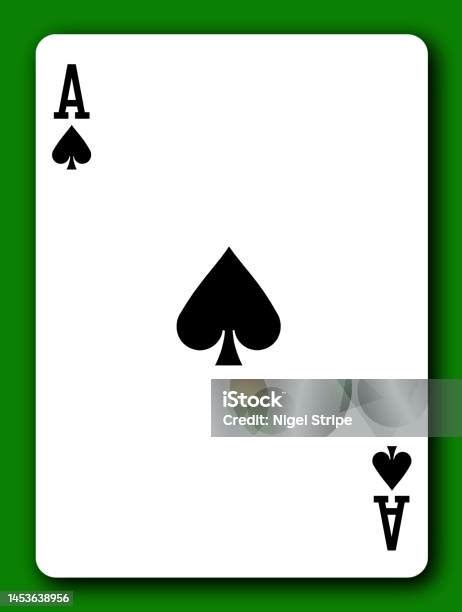 클리핑 경로와 그림자 3d 그림이 있는 스페이드 카드 놀이의 에이스 스페이드에 대한 스톡 벡터 아트 및 기타 이미지 스페이드 하트패 행운 Istock