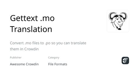 Convert Mo Files To Po For Crowdin Translation