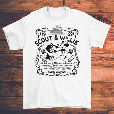 Scout And Willie Cartoon Boder Collie And Shotgun Willie Tee Shirt Etsy