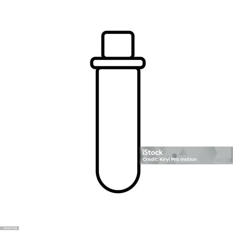 화학 실험실 의료 테스트 튜브 마약 및 화학 실험에 대 한 플라스 크 흰색 바탕에 간단한 흑백 아이콘 벡터 일러스트 개발에 대한 스톡 벡터 아트 및 기타 이미지 Istock