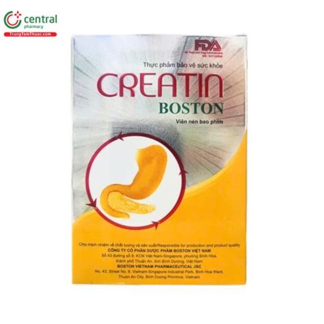 Thuốc Creatin Boston Giảm Tình Trạng đầy Hơi Và Hỗ Trợ Tiêu Hóa