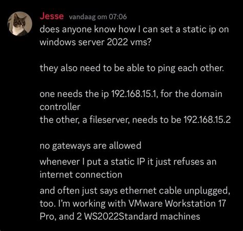 need help setting up an ad in vmware r windowsserver