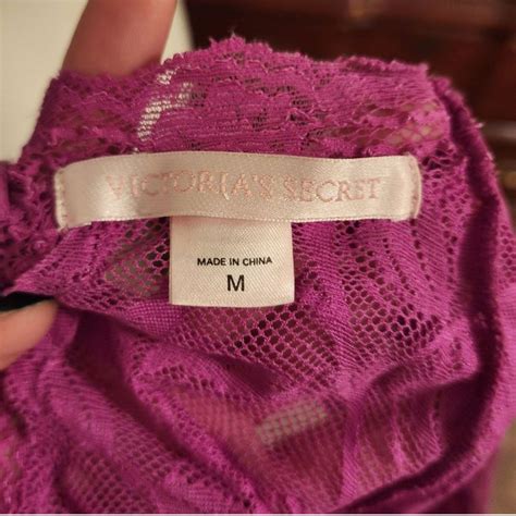 Victorias Secret Vintage Victorias Secret Chemise M L Lacy Sheer Mesh