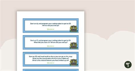 treasure map coding robot mat teach starter