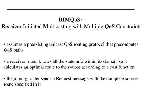 Ppt Source Specific Multicast Routing And Qos Issues Powerpoint