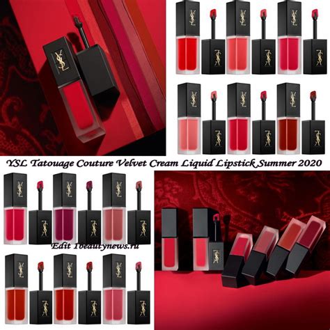 Новая линия губных помад YSL Tatouage Couture Velvet Cream Liquid