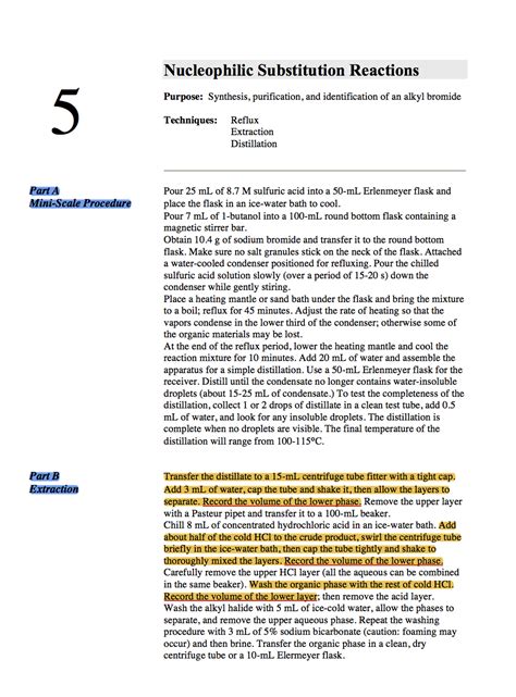 Solved Make A Flow Chart For The Extraction Described In The