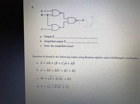 Solved Boolean Analysis Of Logic Circuits Question Find Chegg