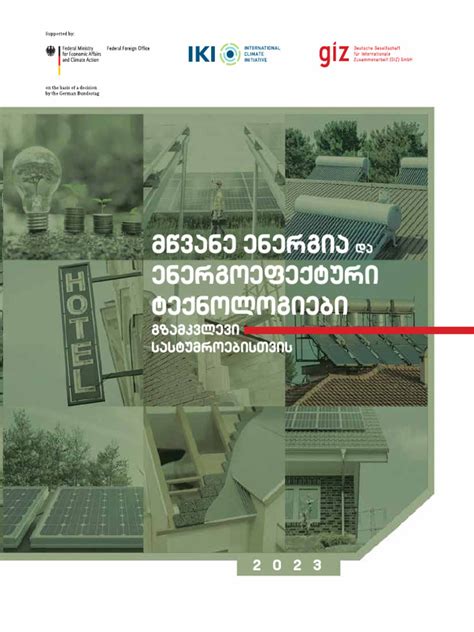 მწვანე ენერგია და ენერგოეფექტური ტექნოლოგიები Pdf