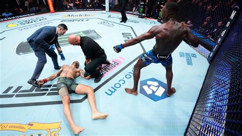 UFC 287 Results Highlights Israel Adesanya Scores Stunning Knockout