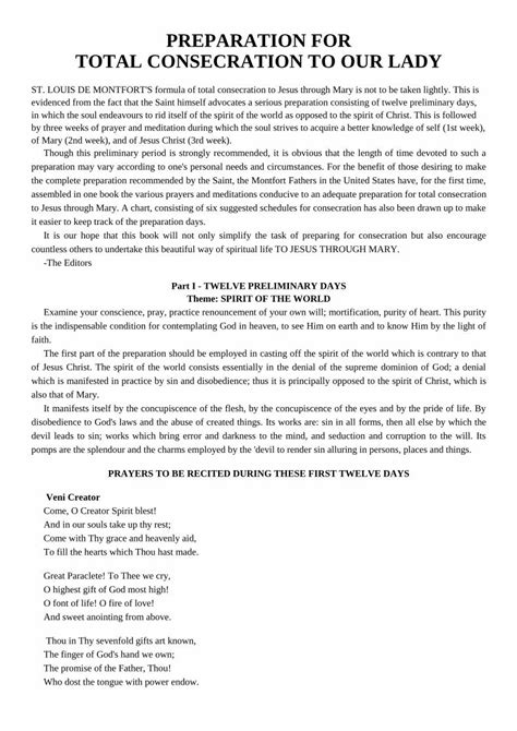 Pdf Preparation For Total Consecration To Our Lady Dokumen Tips