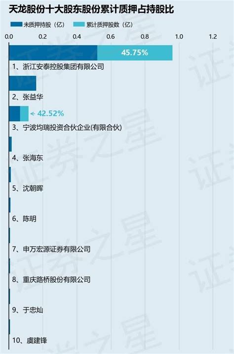 天龙股份（603266）股东浙江安泰控股集团有限公司质押1300万股，占总股本654信息持股