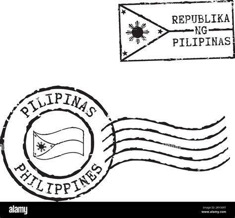 Postage Stamp Philippines Stock Vector Images Alamy