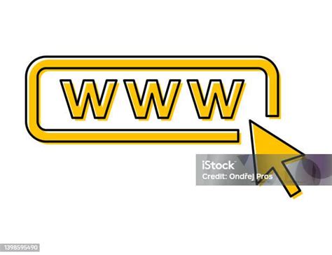World Wide Web Icon Internet Website Symbol Click Mouse Arrow Sign