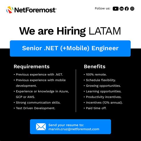 Netforemost On Linkedin Dotnet Mobileengineer Jobopening