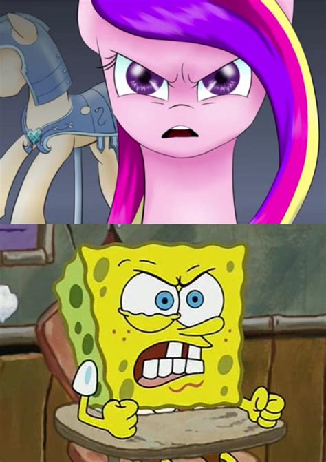 Angry Spongebob Hates Remembrance Cadance By Swiftgaiathebrony On Deviantart