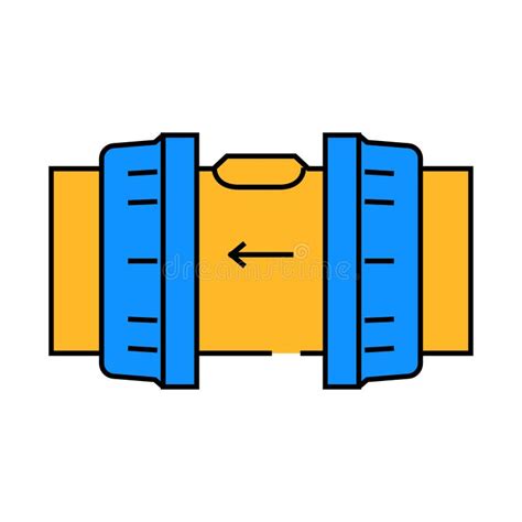 Business Pipeline Icon Color Illustration Stock Illustration