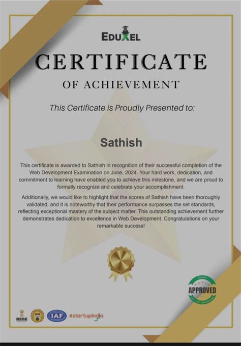 Sathish S On Linkedin Completed 1 Month Web Development Internship In