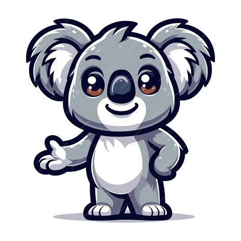 Cute Adorable Koala Australian Animal Cartoon Character Vector