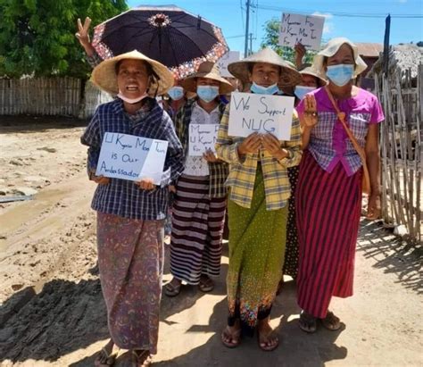 ခင်ဦးတွင် ကျောင်းသား၊ ပြည်သူများ ဦးဆောင်ကာ Nug အစိုးရနှင့် ဦးကျော်မိုးထ