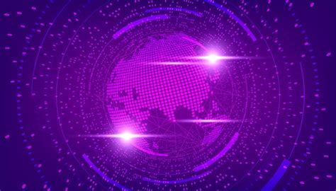 Premium Vector Global Network Connection Abstract Earth Map Big Data